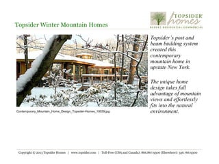 Topsider Homes Winter Mountain Homes Slideshow | PPT | Landscaping ...