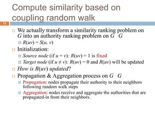 [ICDE 2012] On Top-k Structural Similarity Search | PPT