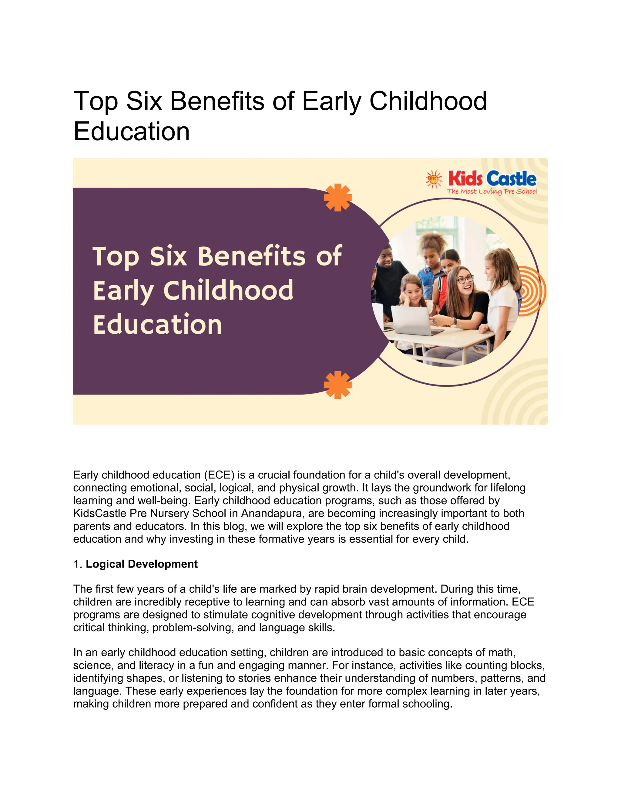 Top Six Benefits of Early Childhood Education.docx
