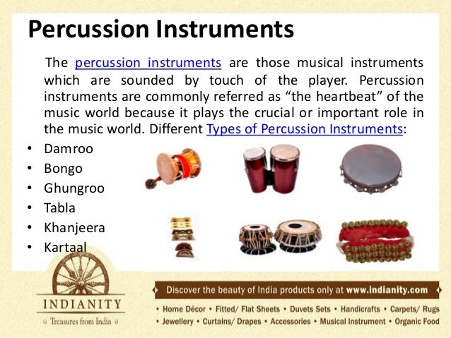 Top six percussion instruments