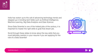 Top Skills To Become Successful Data Scientist | PPT