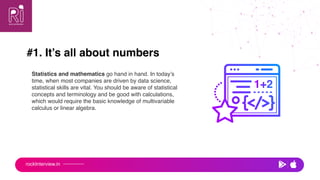 Top Skills To Become Successful Data Scientist | PDF