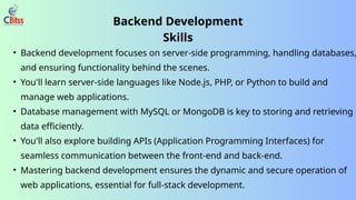 Best Web Development Course in Chandigarh | Learn Full Stack with CBITSS | PPT