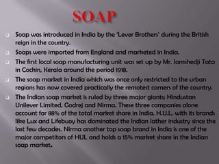 Top soap brands in India By ASHITA KISPOTTA | PPT