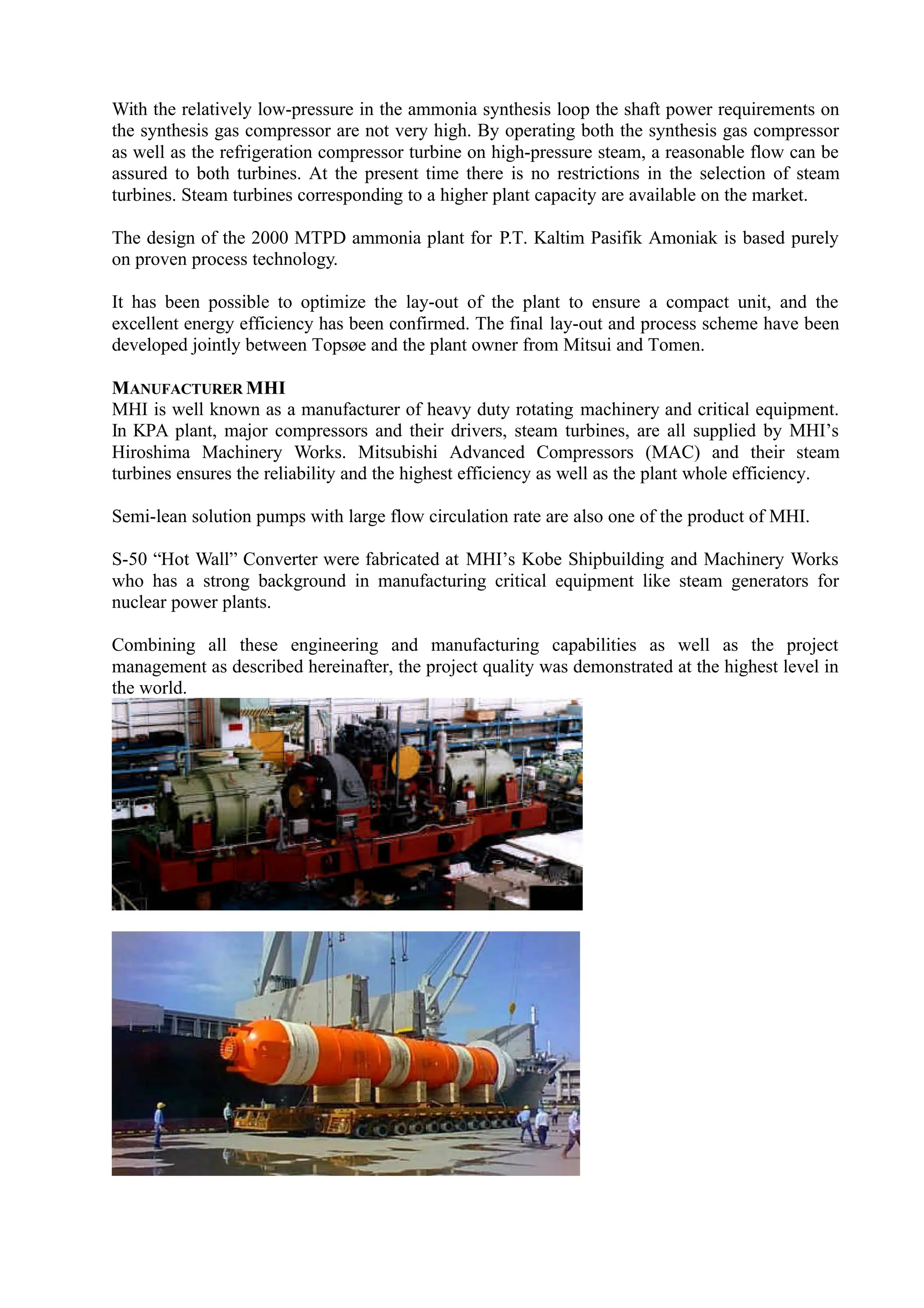 haldor topsoe ammonia plant startup document | PDF