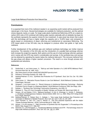 Topsoe large scale_methanol_prod_paper | PDF