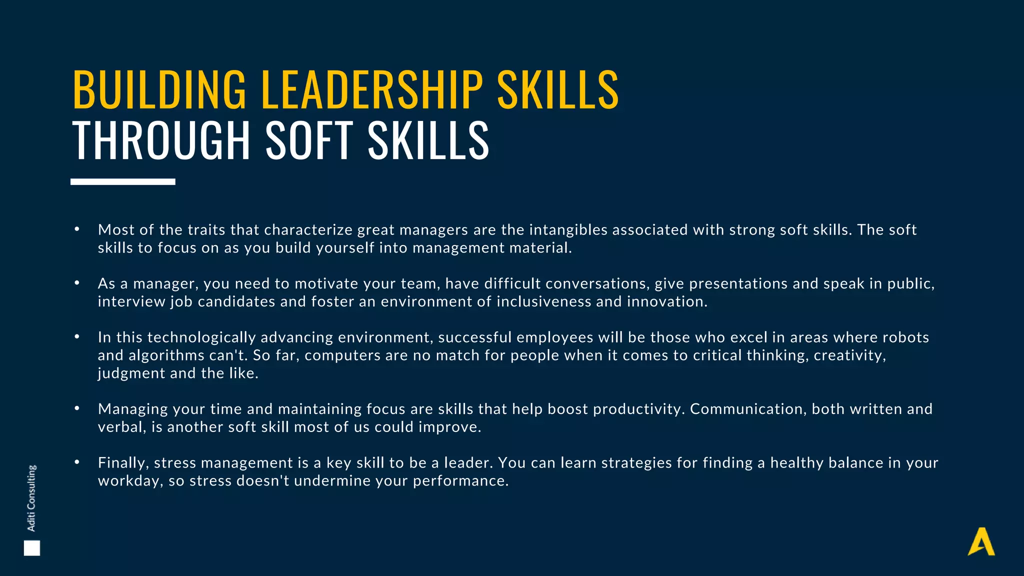 Soft Skills For Technology Professionals | PPTX