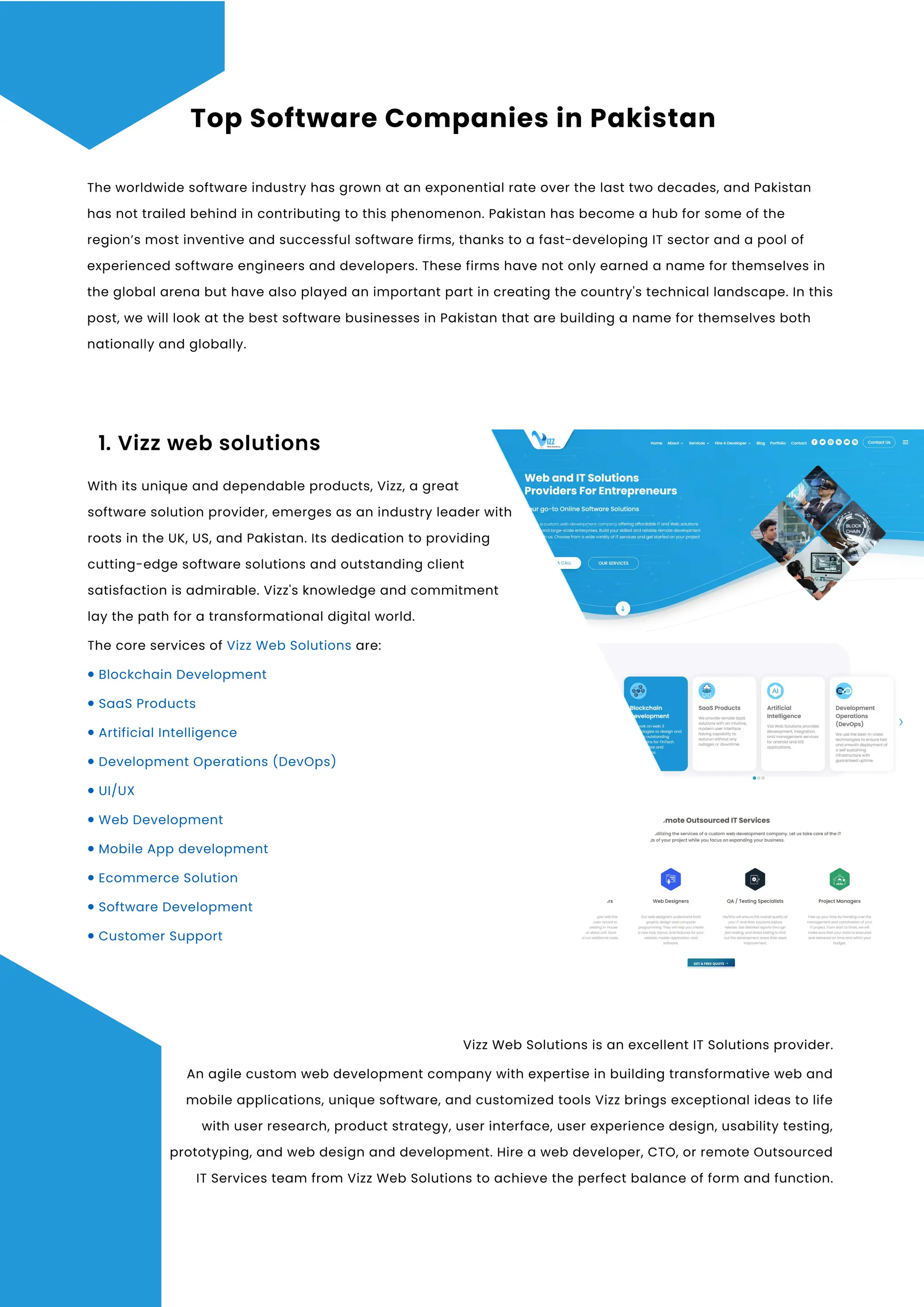 Top Software companies in Pakistan | PDF