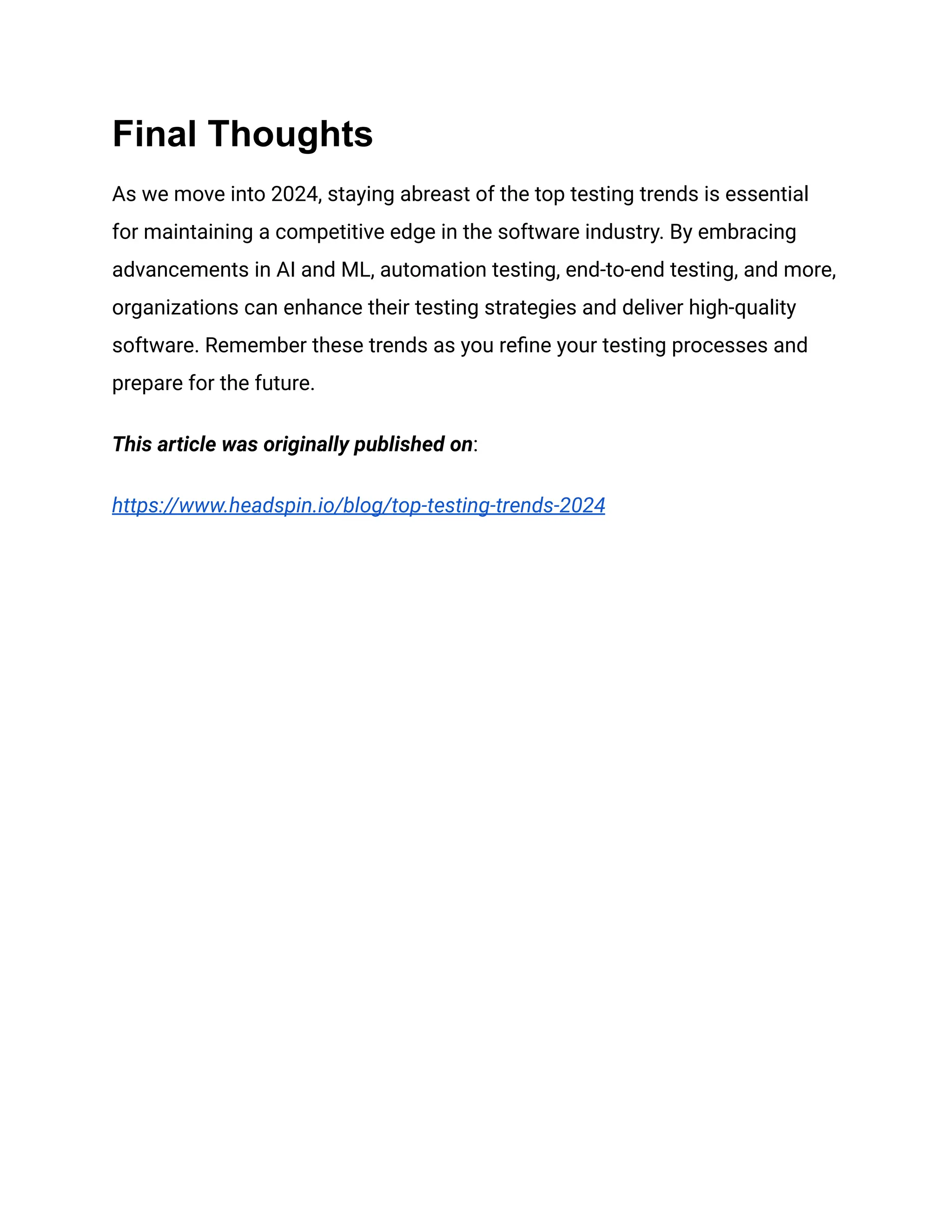 Top Software Testing Trends For 2024 Comprehensive Guide Pdf 