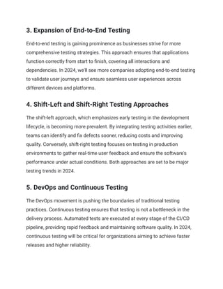 Top Software Testing Trends for 2024:- Comprehensive Guide | PDF