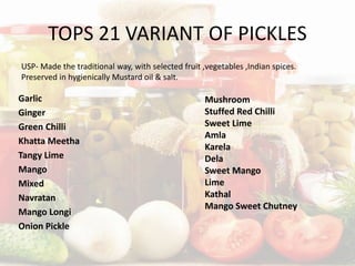 Tops pickle ppt | PPTX
