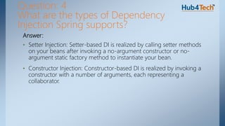 Top spring interview question and answer | PPT