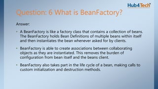 Top spring interview question and answer | PPT