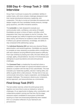 top ssb coaching in lucknow - SSB Interview, Check Day wise SSB Process | PDF