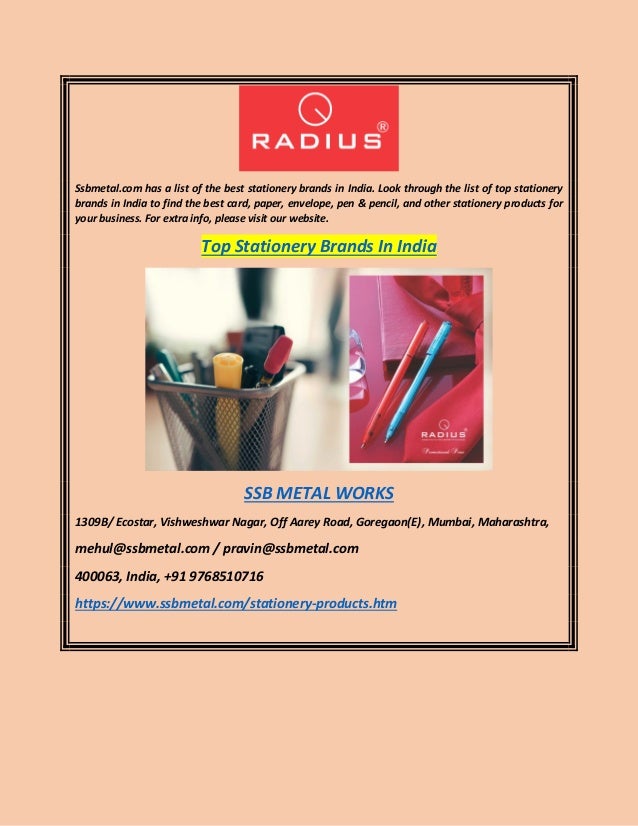Top Stationery Brands In India Ssbmetal pdf top-stationery-brands-in-india-ssbmetal-pdf