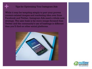 Top Strategies for Optimizing Instagram Ads | PPT