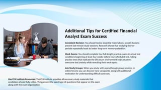 Top Strategies to Ace the Certified Financial Analyst (CFA) Exam in ...