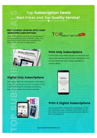Print Subscriptions | PDF | Business and Finance