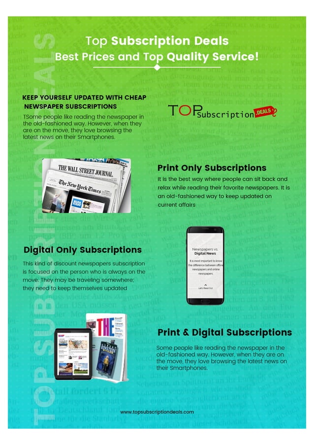 Print Subscriptions | PDF