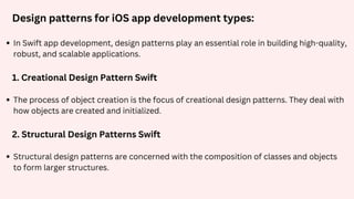 Top Swift Design Patterns to Improve the Interface of Your iOS App in 2023 | PPT