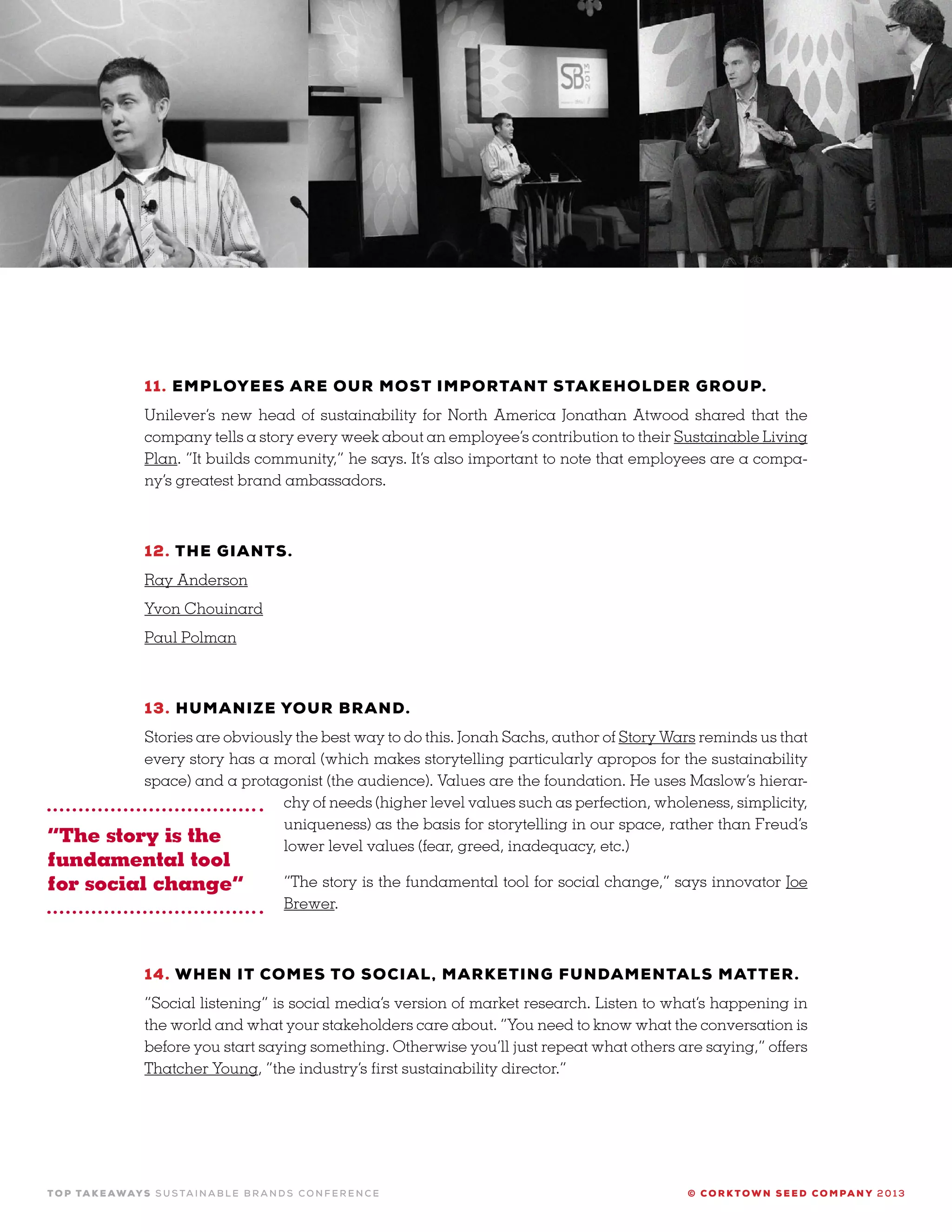 Sustainable Brands Conference Takeaways | PDF