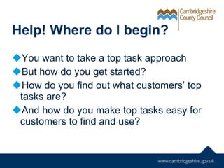 Managing Top Tasks | PPT