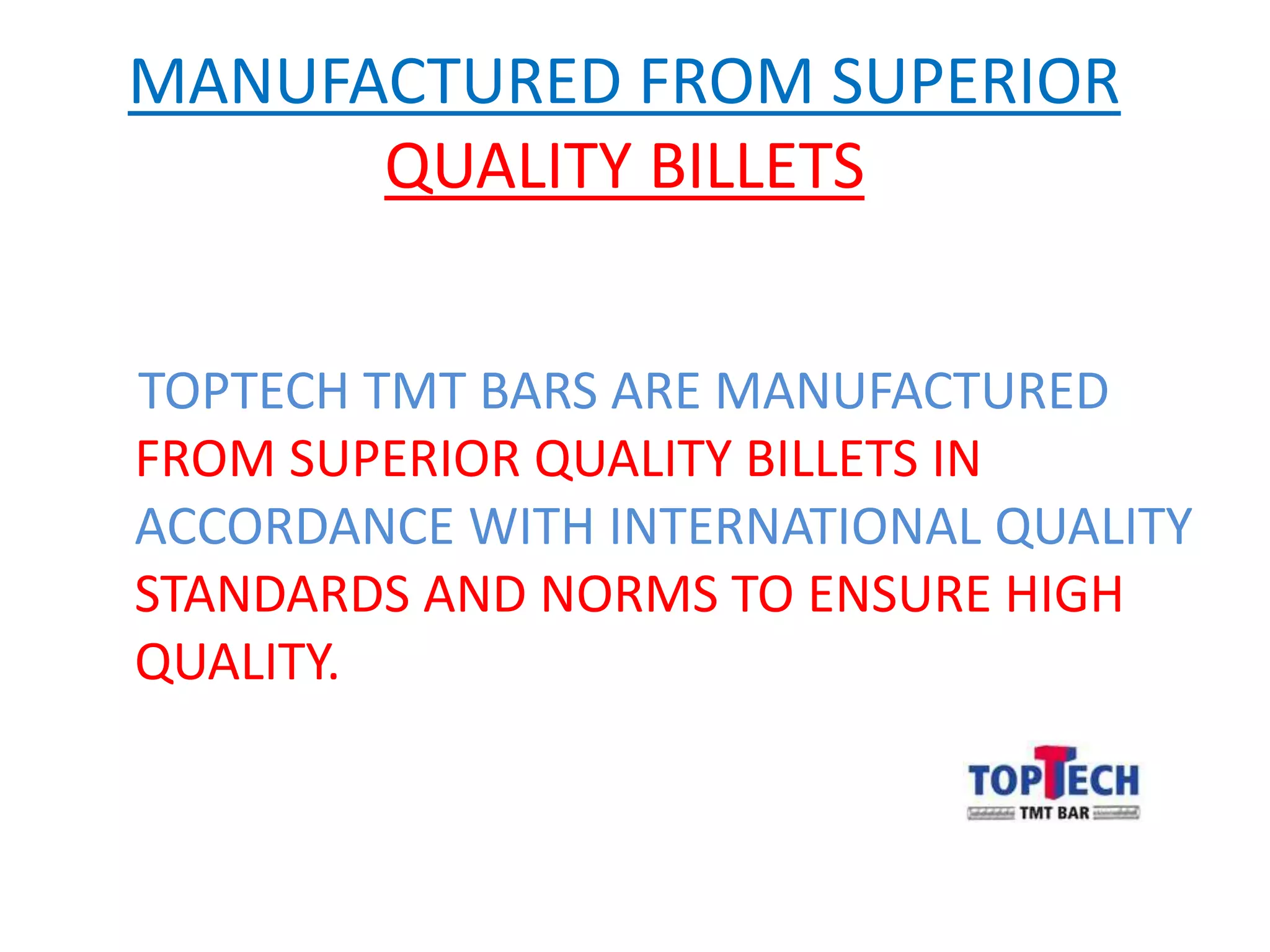 Toptech tmt – branded quality at the best price | PPT