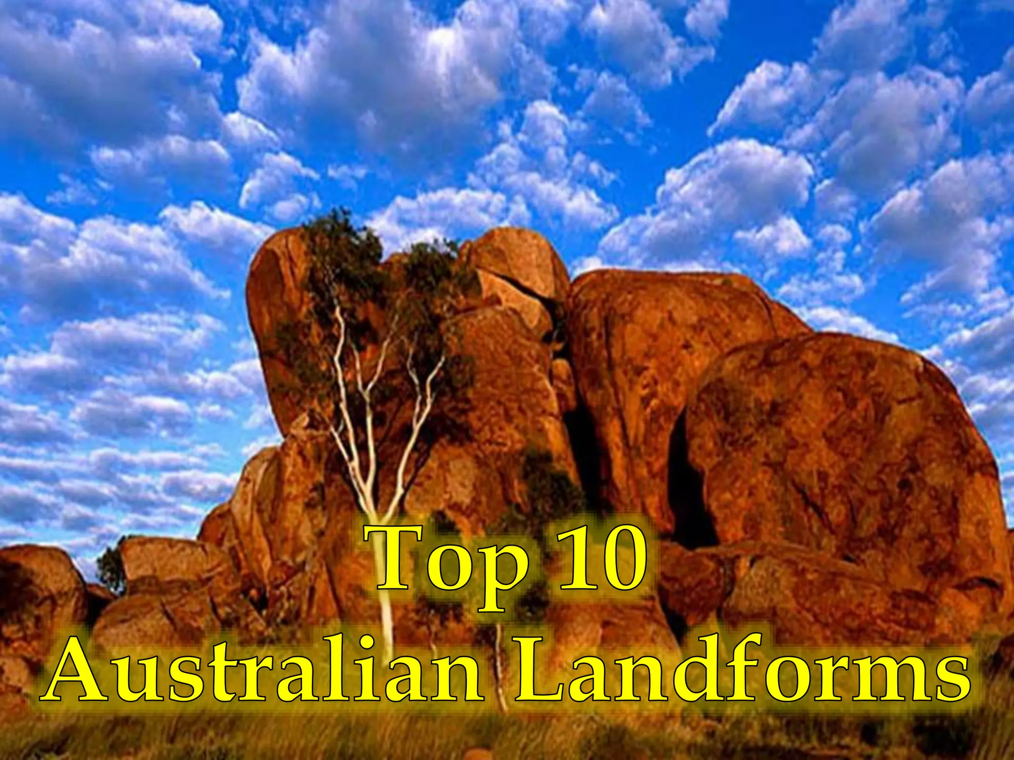 PowerPoint: Top 10 Australian Landforms | PPSX