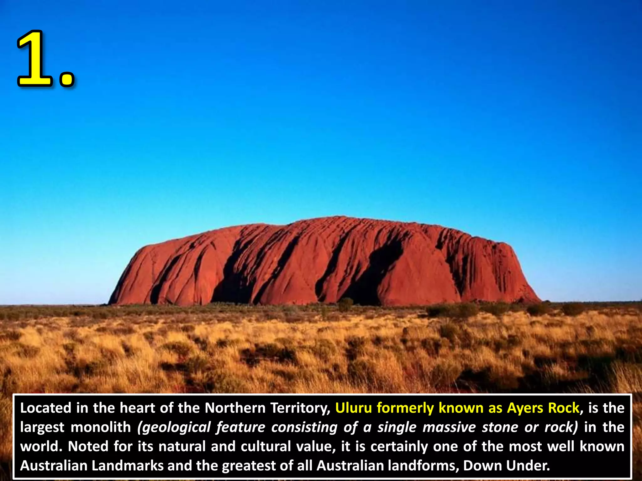 PowerPoint: Top 10 Australian Landforms | PPSX