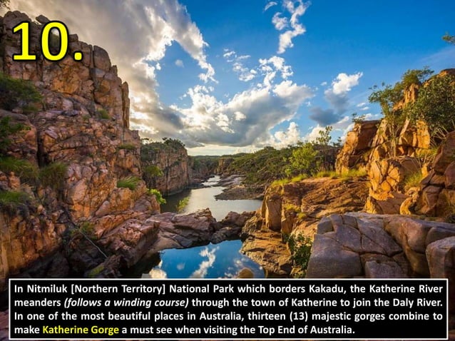 PowerPoint: Top 10 Australian Landforms | PPSX | Australia and Oceania ...