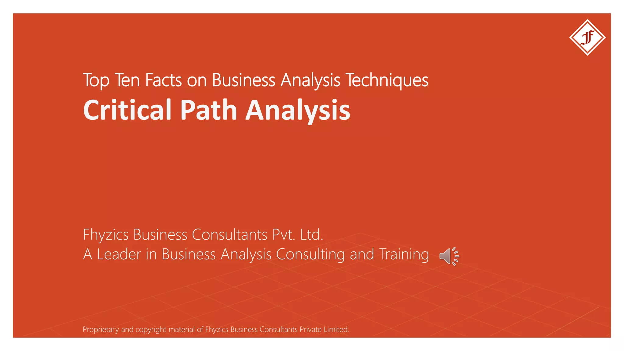 Top Ten Facts on Business Analysis Techniques - Critical Path Analysis .pdf