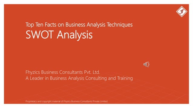 Top Ten Facts on Business Analysis Techniques - SWOT Analysis.pdf