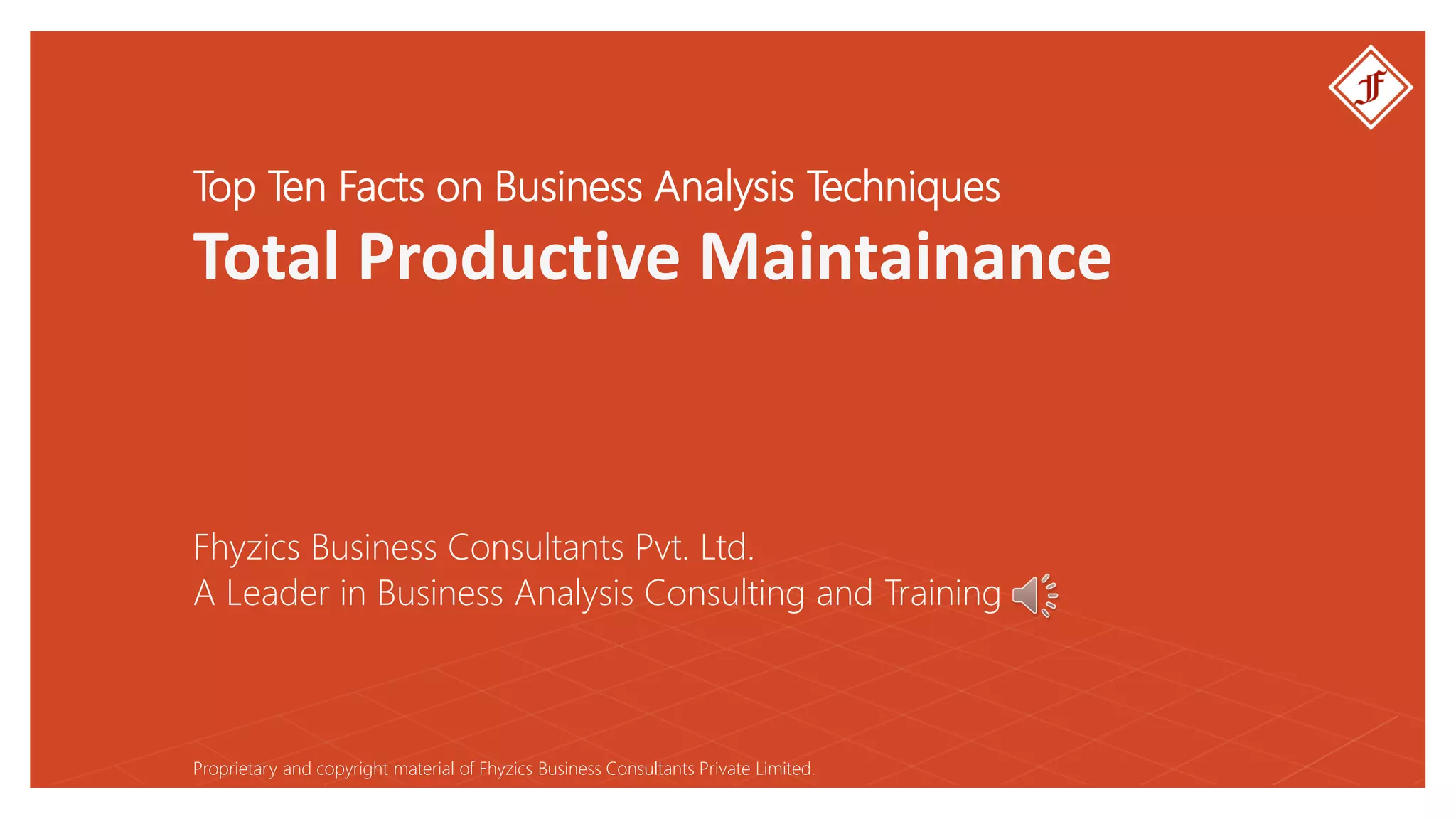 Top Ten Facts on Business Analysis Techniques - Total Productive ...