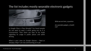 Top ten failed electronic gadgets | PPTX