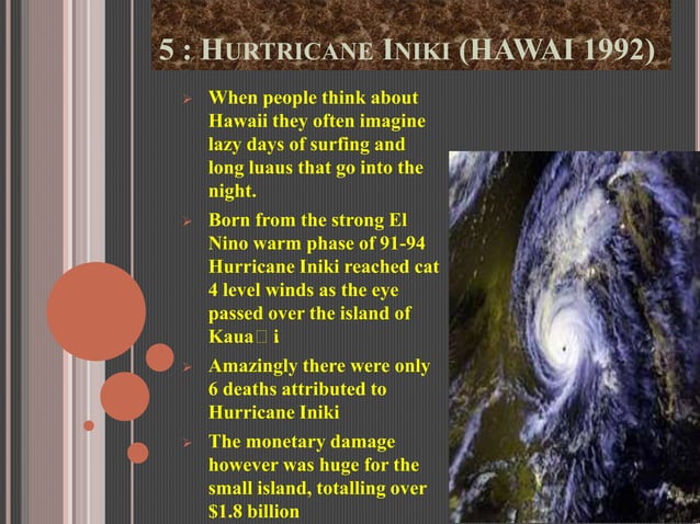 Top Ten Hurricanes | PPTX
