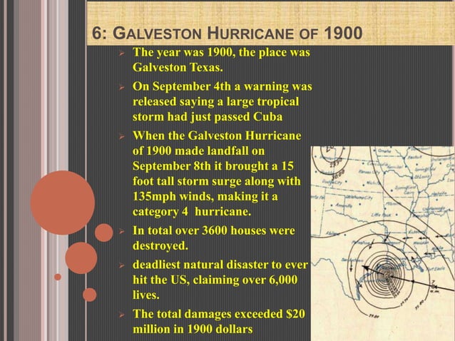 Top Ten Hurricanes | PPTX