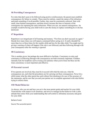 Top ten parent strategies | DOCX