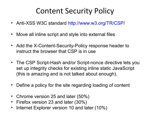 Top Ten Proactive Web Security Controls v5 | PPT