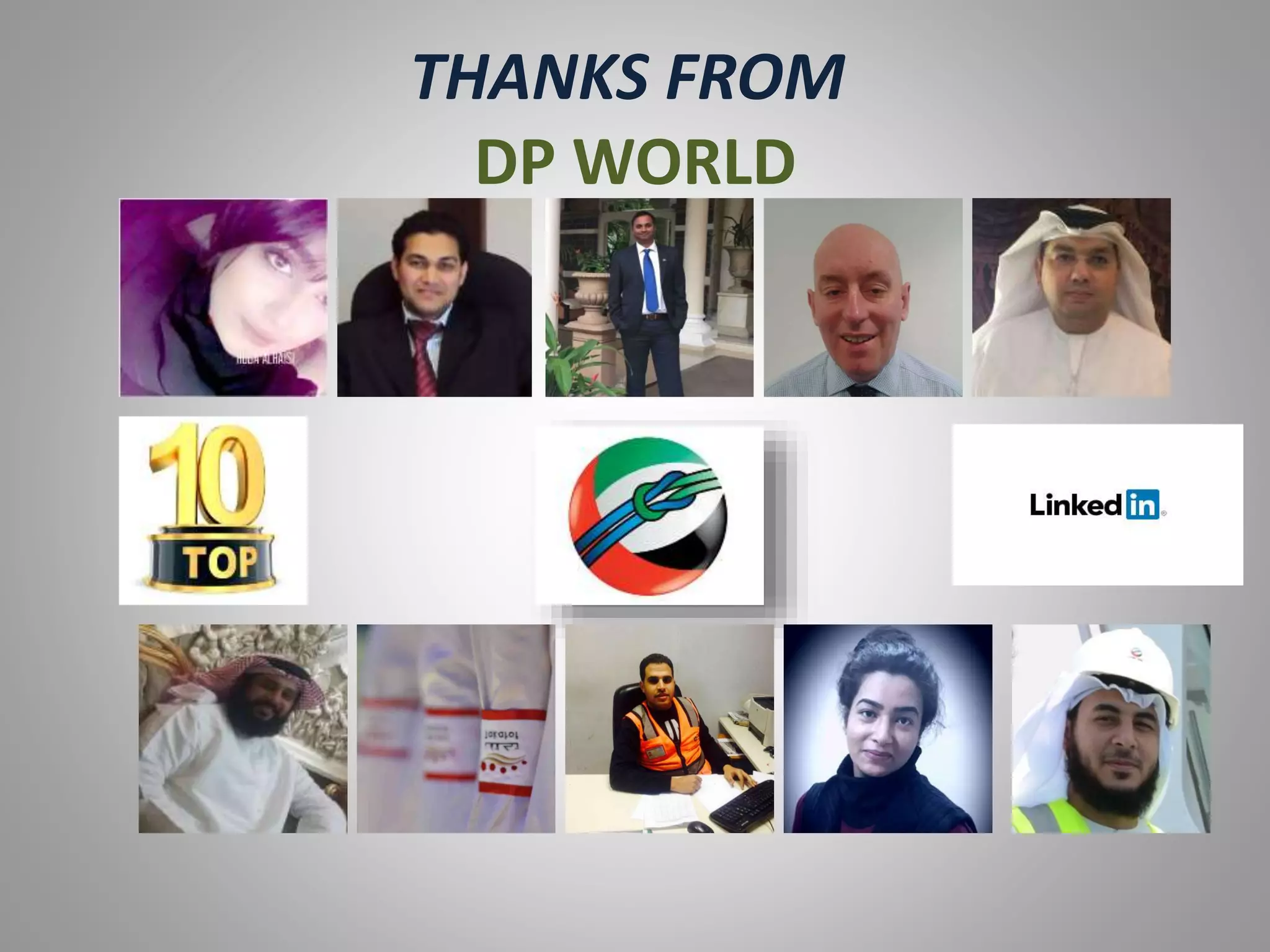 Top ten profile views at DP WORLD 2016 | PPTX