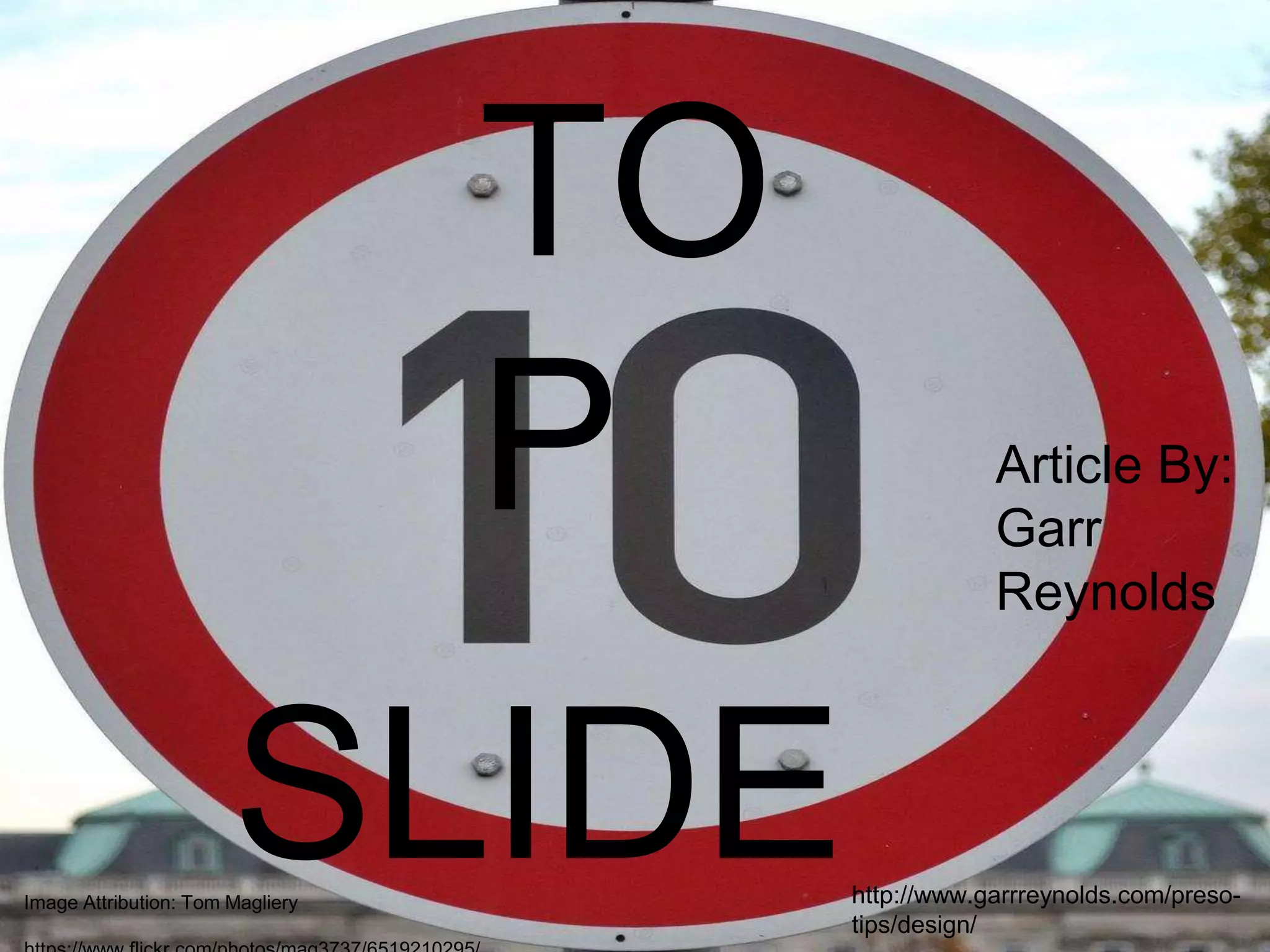 Top Ten Slide Tips | PPT