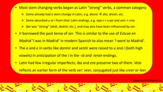 Top ten spanish verb mysteries unraveled | PPTX