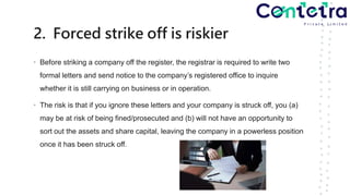 Top Ten Tips on striking off your company | PPTX