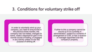 Top Ten Tips on striking off your company | PPTX