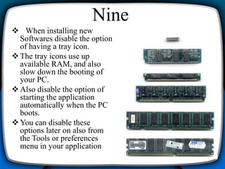 Top ten tips to improve system speed | PPSX