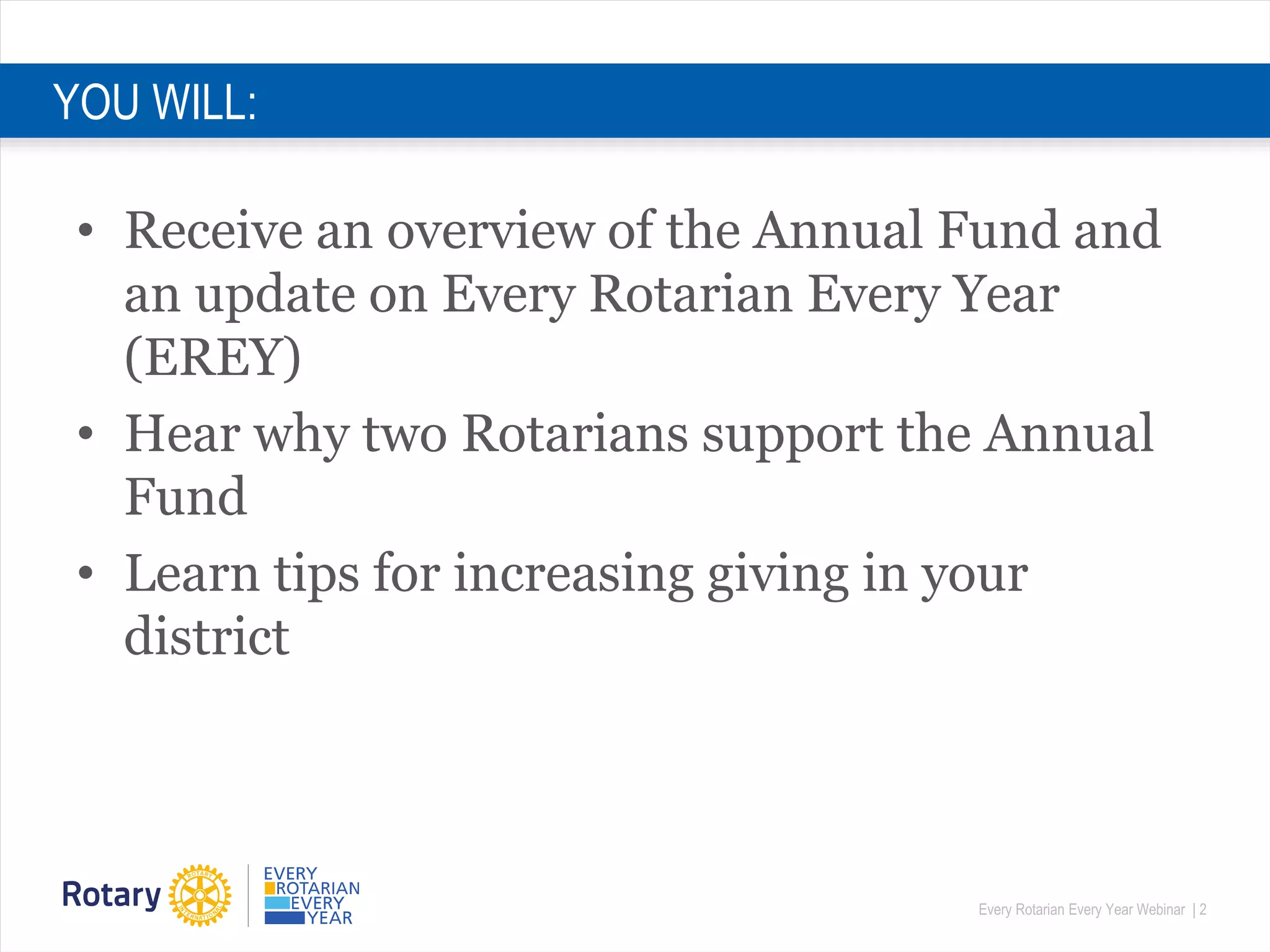 Top Things You Need to Know about Every Rotarian Every Year (EREY) | PPTX