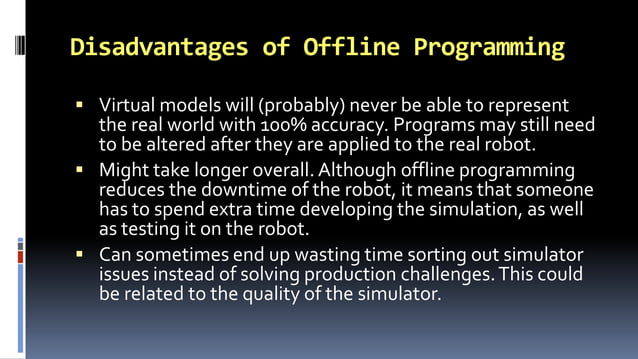 Top three robot programming methods (teaching) | PPTX