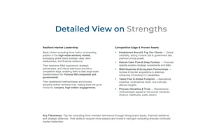 SWOT Analysis, Top-Tier Consulting Firms in 2025 | PDF