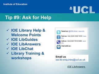 Ten Top tips 2017 | PPT