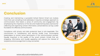 Top Tips for Building a Successful School District Email List | PDF