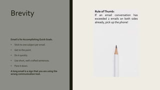 Top tips for effective emails | PPTX